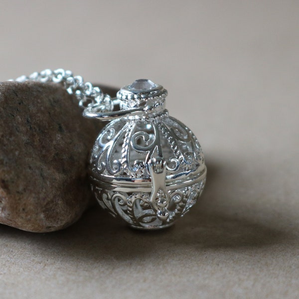 Ball Locket Necklace - Etsy