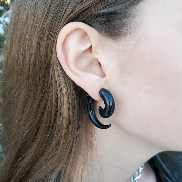Fake Gauge Earrings - Etsy