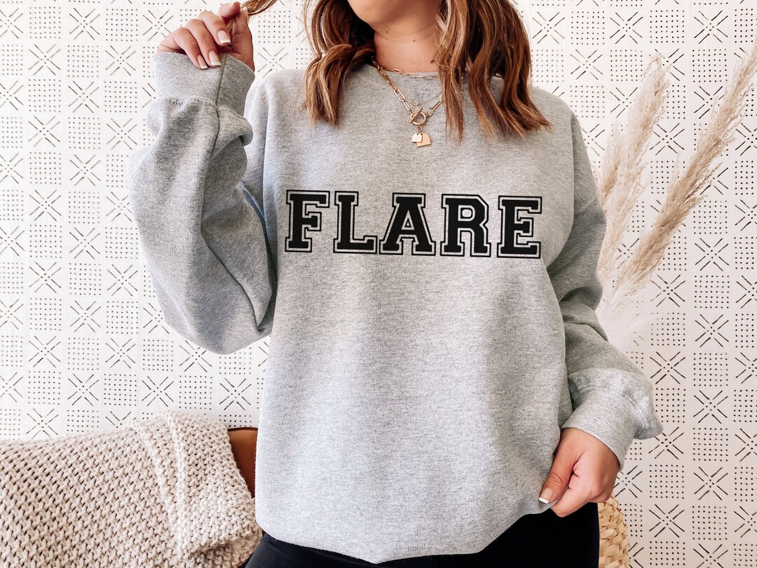 Preppy Flare Day College Print Sweatshirt Invisible Illness - Etsy