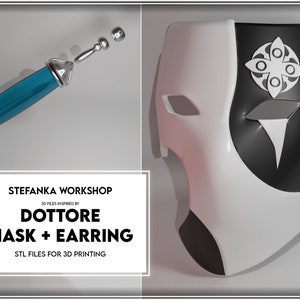 3d Printed Dottore Mask - Etsy