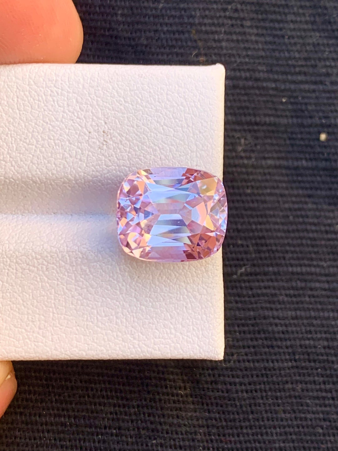Hot Pink Kunzite Loose Gemstone, Natural Kunzite Stone, Ring Size ...