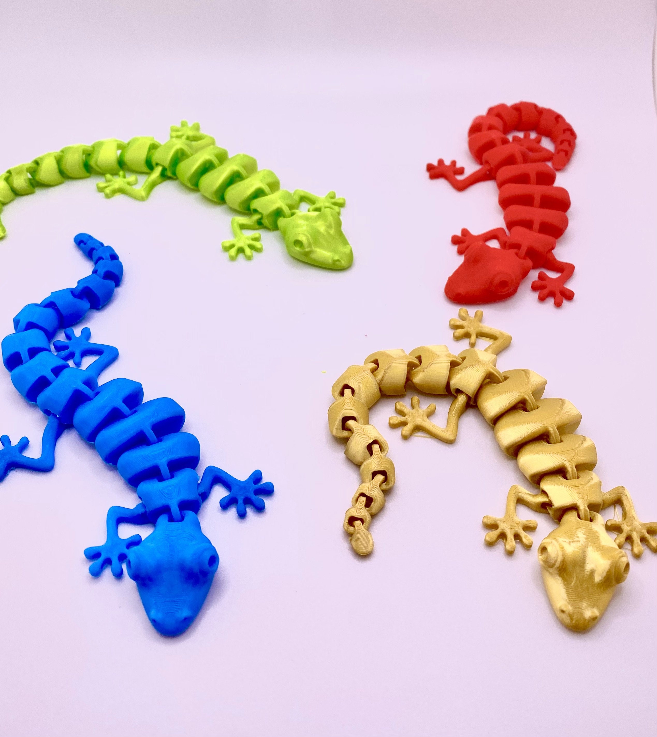 Articulated Flexible 3D Gecko - Etsy