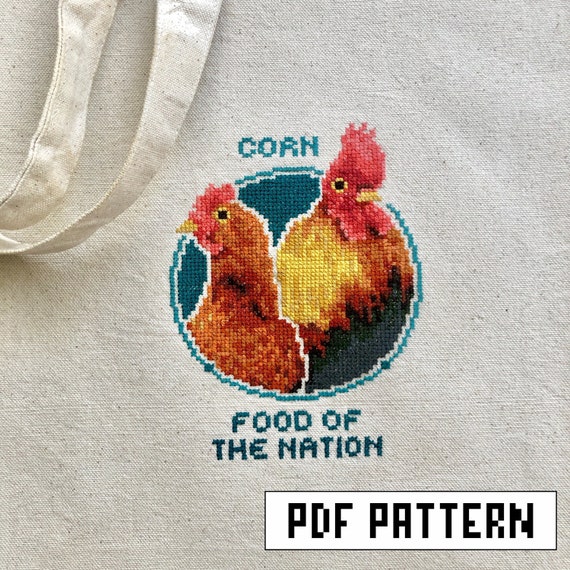 Corn: Food of the Nation Cross Stitch Pattern - Etsy