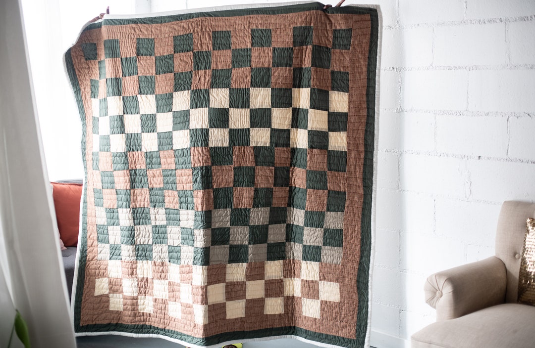 Checkered Quilt-gees Bend Quilts - Etsy