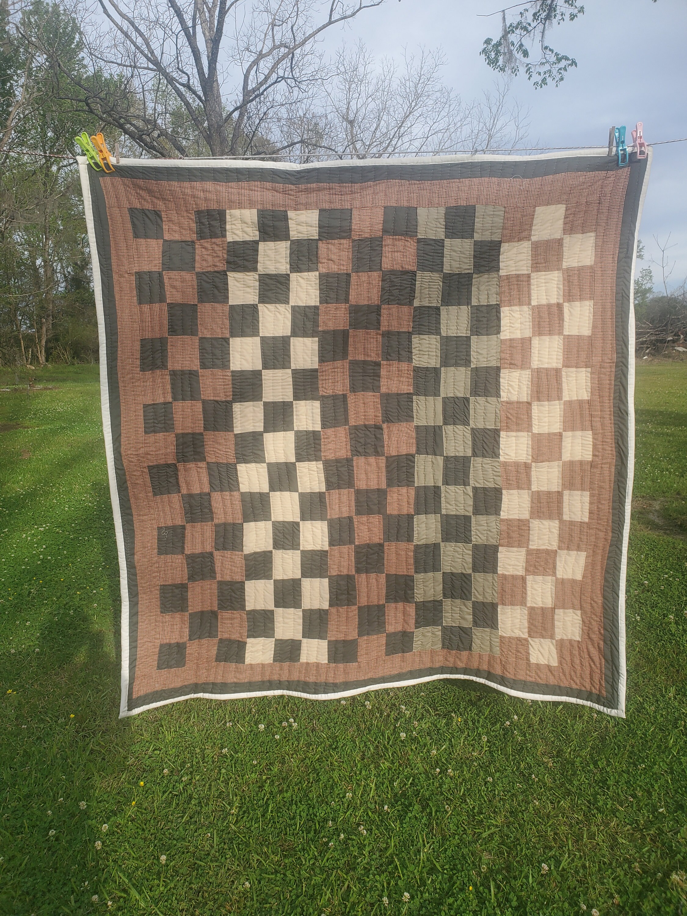 Checkered Quilt-gees Bend Quilts - Etsy
