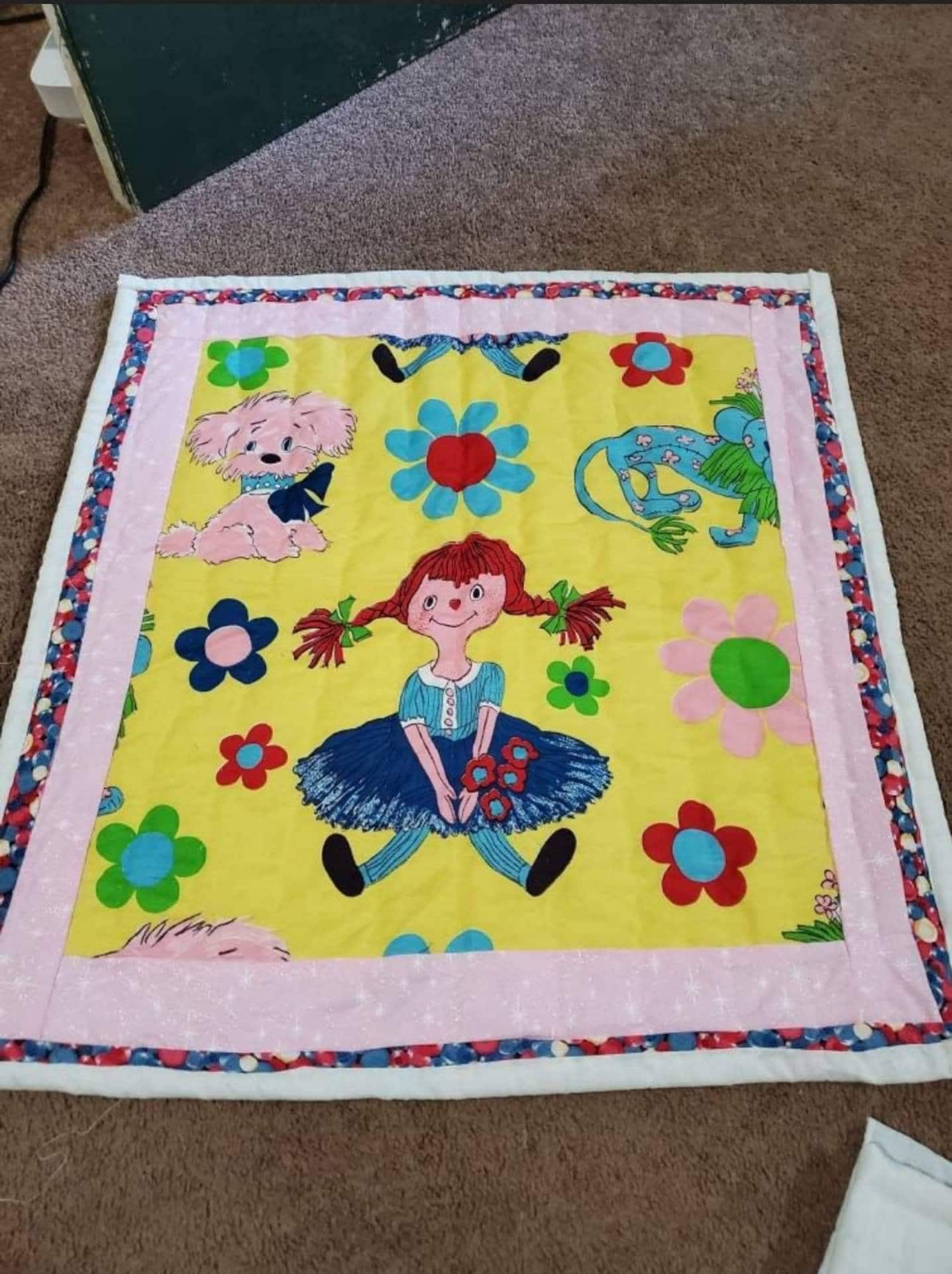 Wall Hanger, Handsewn Quilt, Cotton Quilt, Quilted Tapestry, Gee's Bend ...