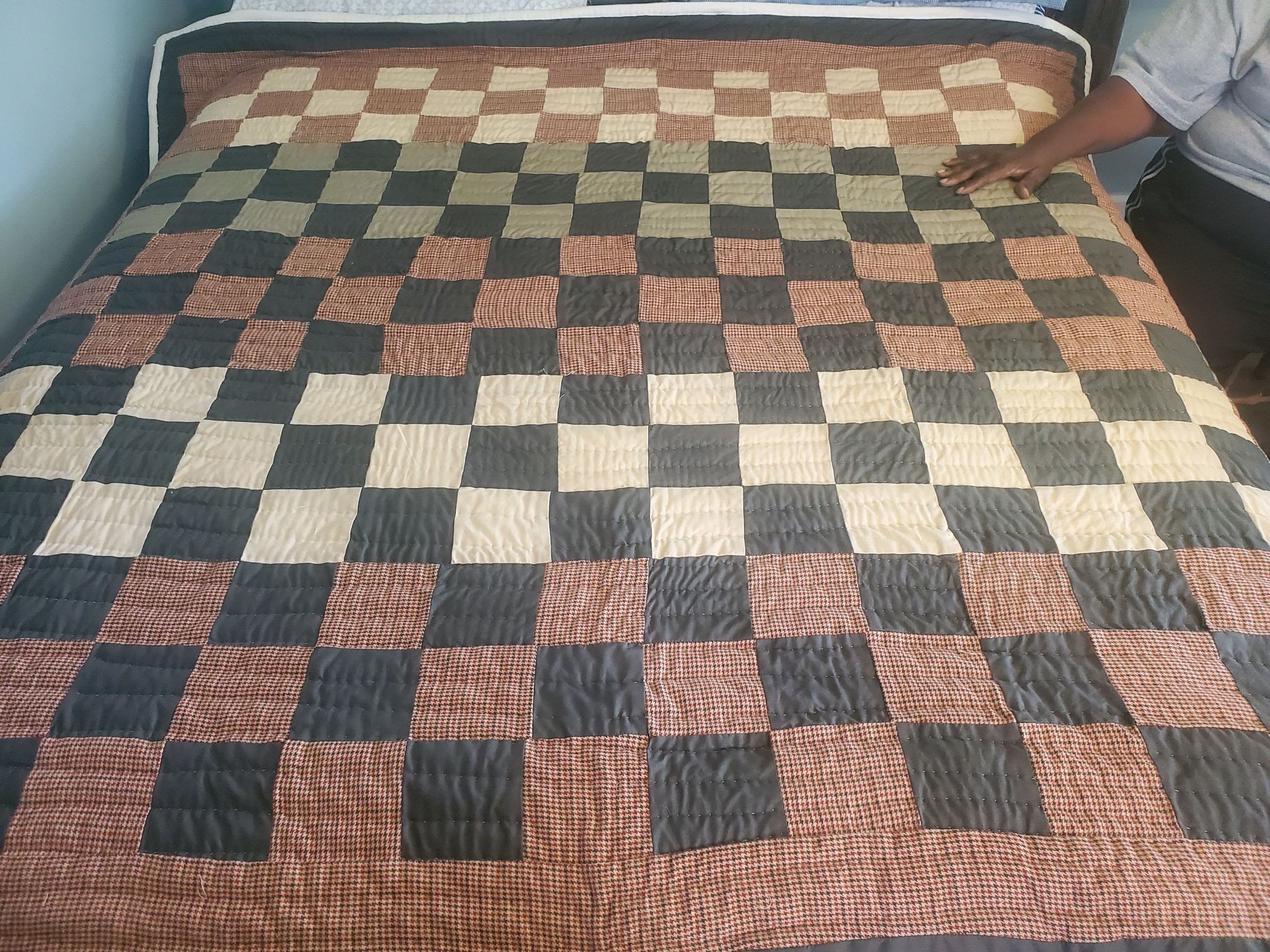 Checkered Quilt-gees Bend Quilts - Etsy