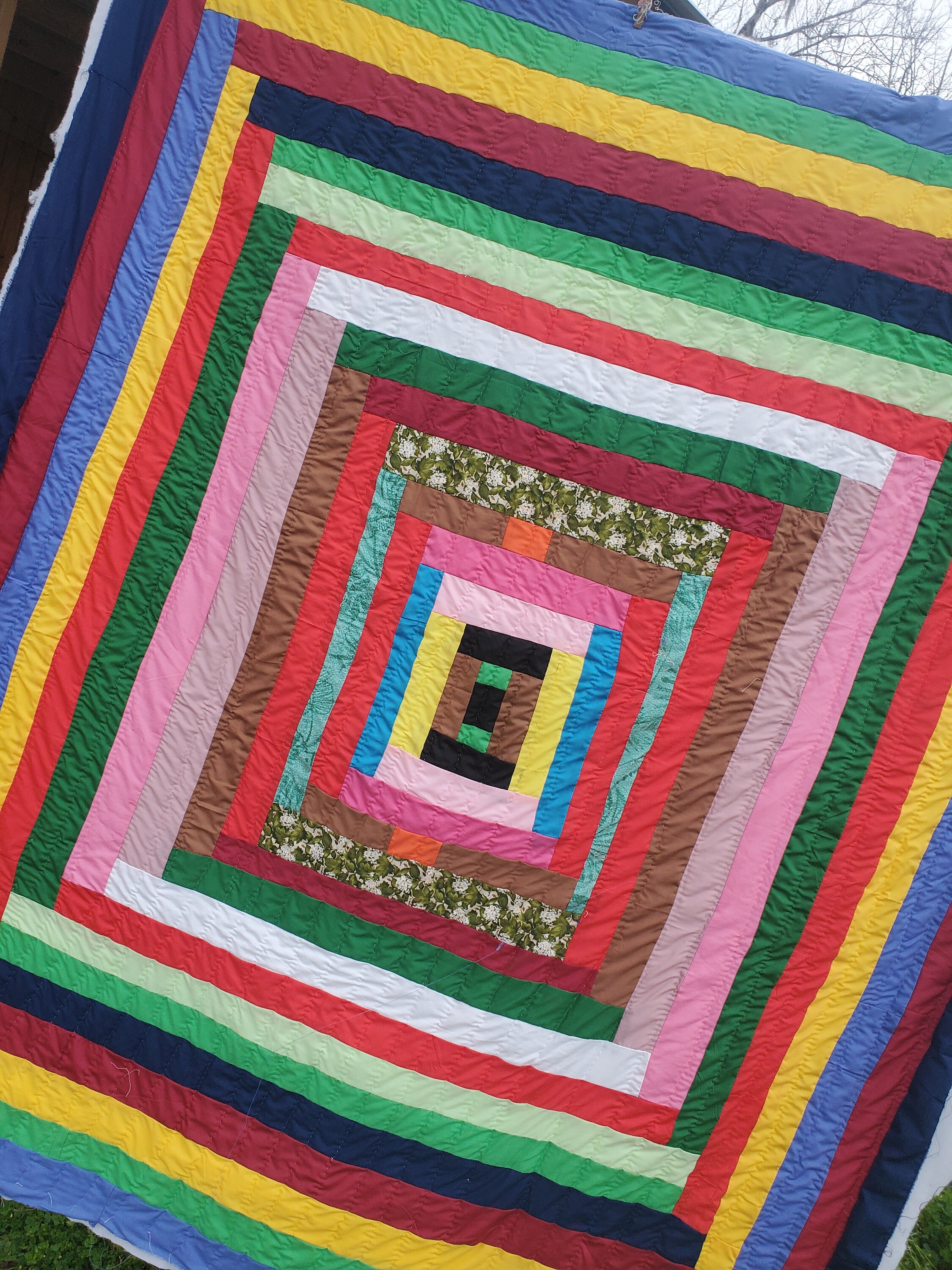 Handsewn Quilt, Cotton Quilt, Quilted Tapestry, Gee's Bend Quilt - Etsy