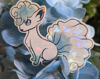 Alolan Vulpix Vinyl Sticker - Etsy