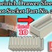Scheirich Cabinet Drawer Guide Socket / Boot Plastic Replacement Part ...