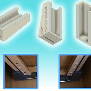 Scheirich Cabinet Drawer Guide Socket / Boot Plastic Replacement Part ...