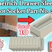 Scheirich Cabinet Drawer Guide Socket / Boot Plastic Replacement Part ...