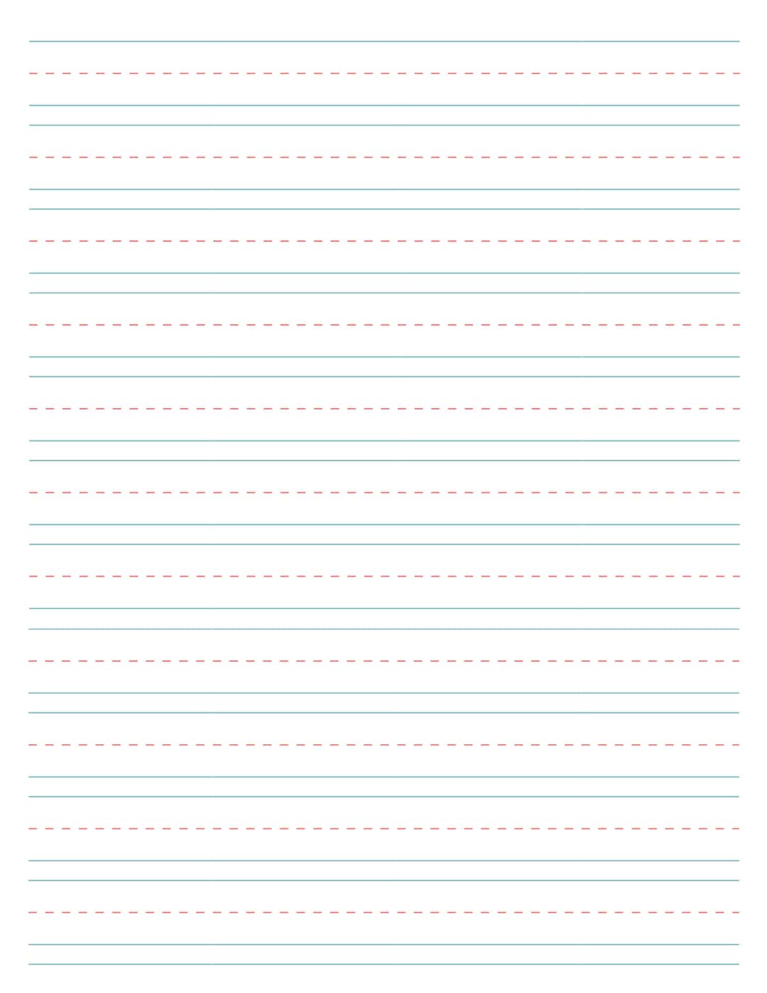 Blank Handwriting Sheet for Children - Etsy