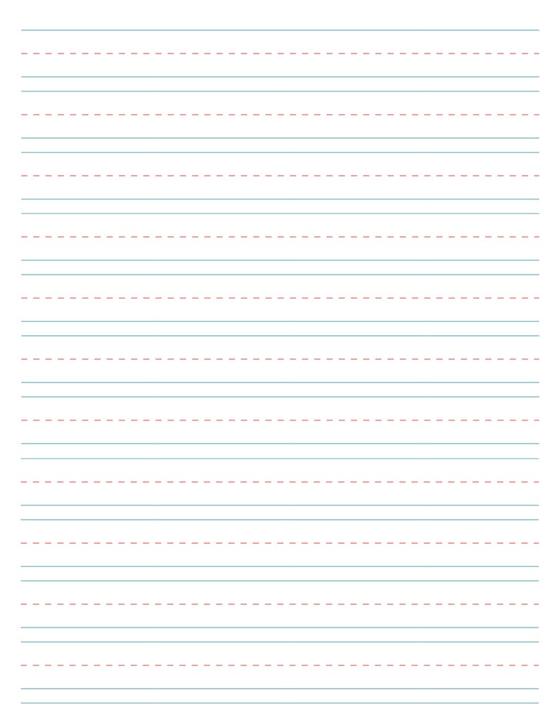 Blank Handwriting Sheet for Children - Etsy