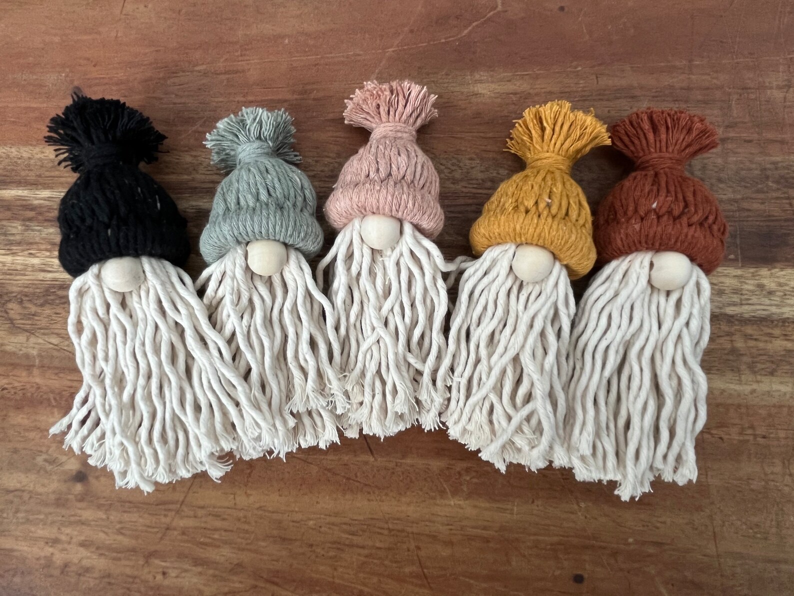 Macrame Christmas Gnome Ornaments Holiday Decor - Etsy