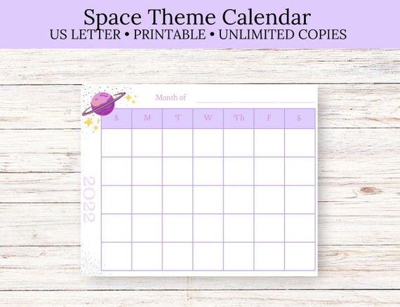 Space Calendar 2022