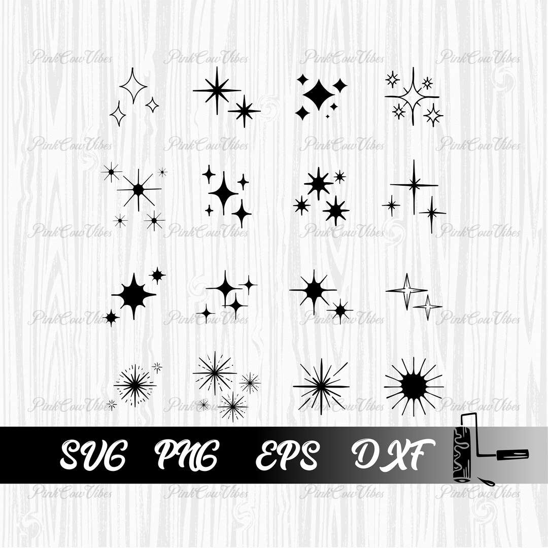 Sparkle Svg Sparkle Stars Sparkle Cut File Svg Clip Art - Etsy Australia
