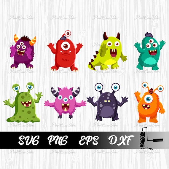 INSTANT Download. Monster Svg Cute Monster Svg Funny Monster - Etsy UK