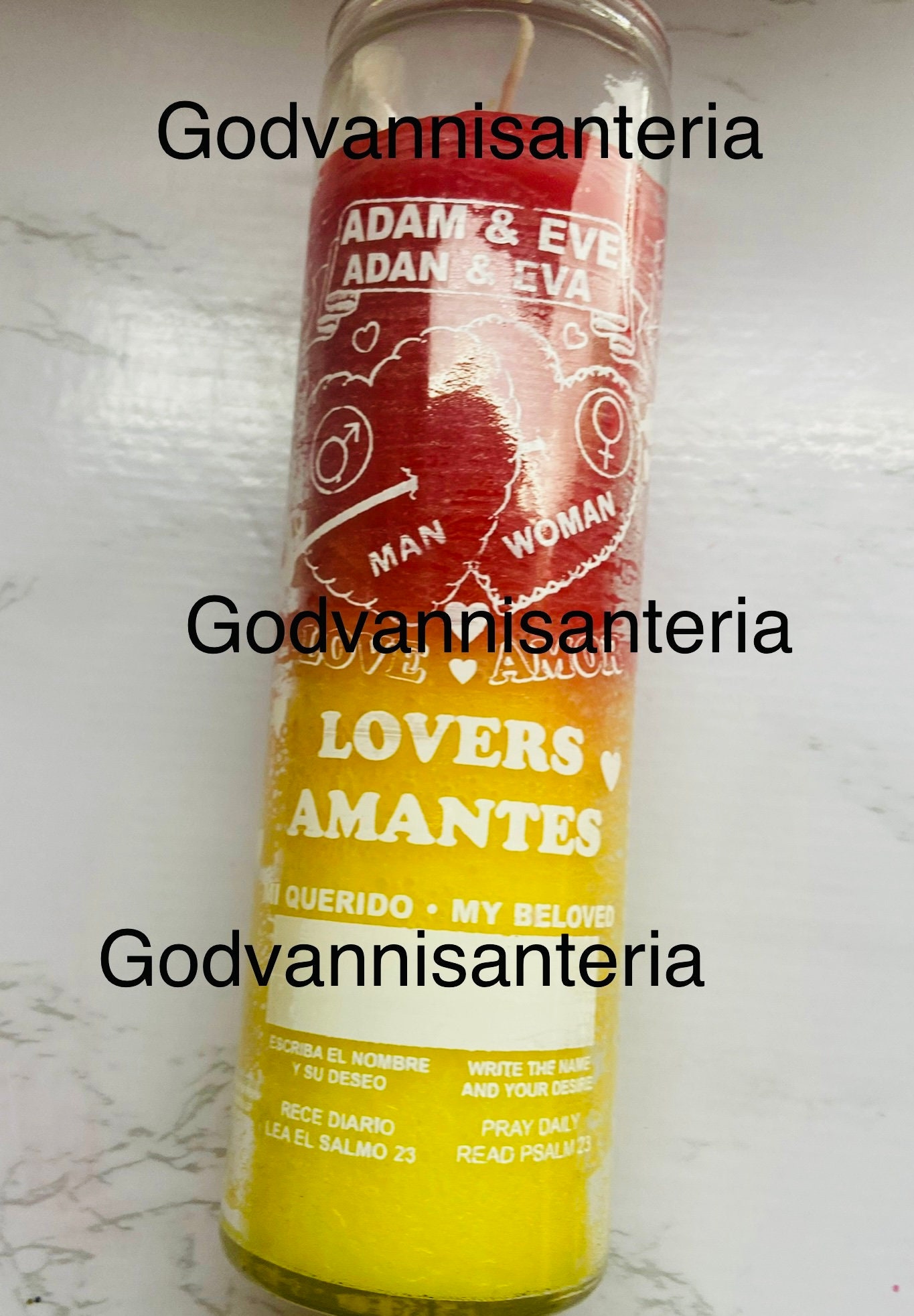 Adam and Eve Candle /vela Adan Y Eva - Etsy