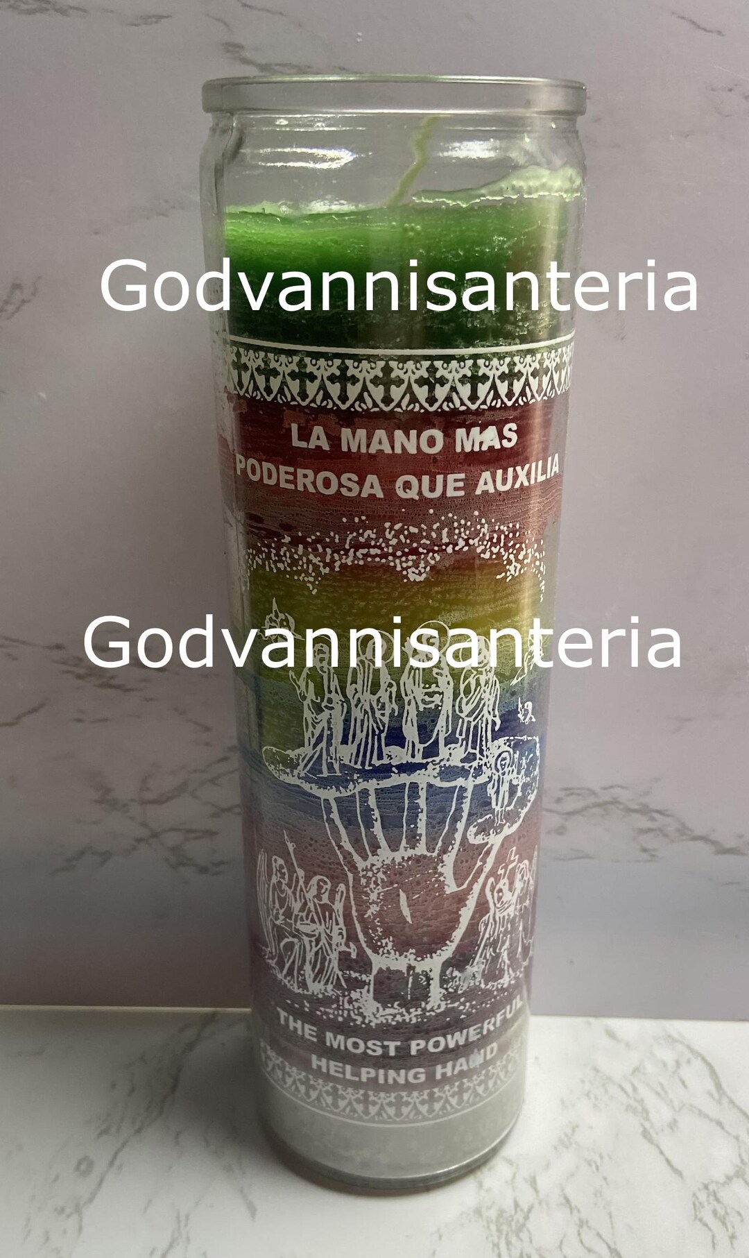 The Most Powerful Helping Hand Candle/vela La Mano Mas Poderosa - Etsy