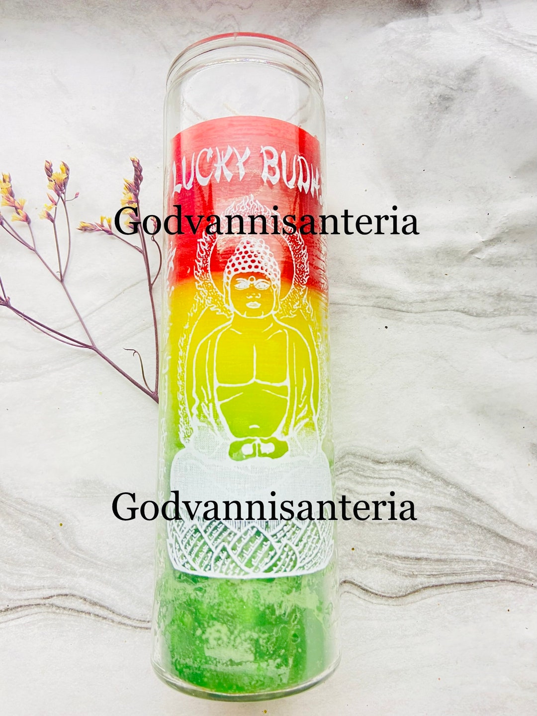 Buda Luck Candle/vela Suerte Buda - Etsy