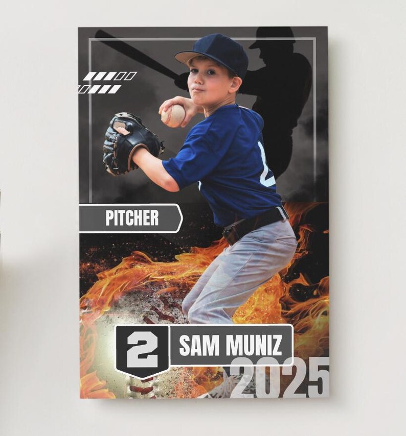 Personalized Digital Trading Card for Baseball Player - Etsy