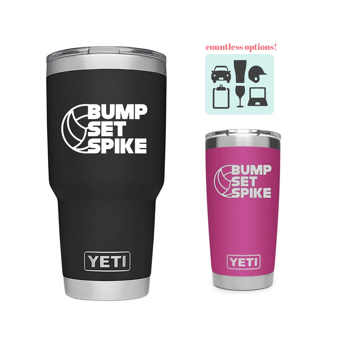 Volleyball Player Decal: Bump Set Spike Vinyl Sticker - Etsy