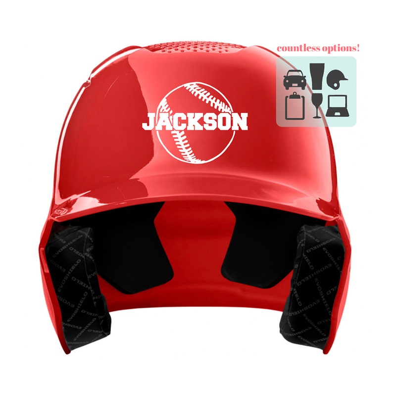 Custom Baseball Decal / Baseball Helmet Decal / Baseball - Etsy