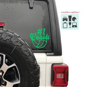 Number One Coach Decal / Number One Coach Sticker / #1 Coach Sticker ...