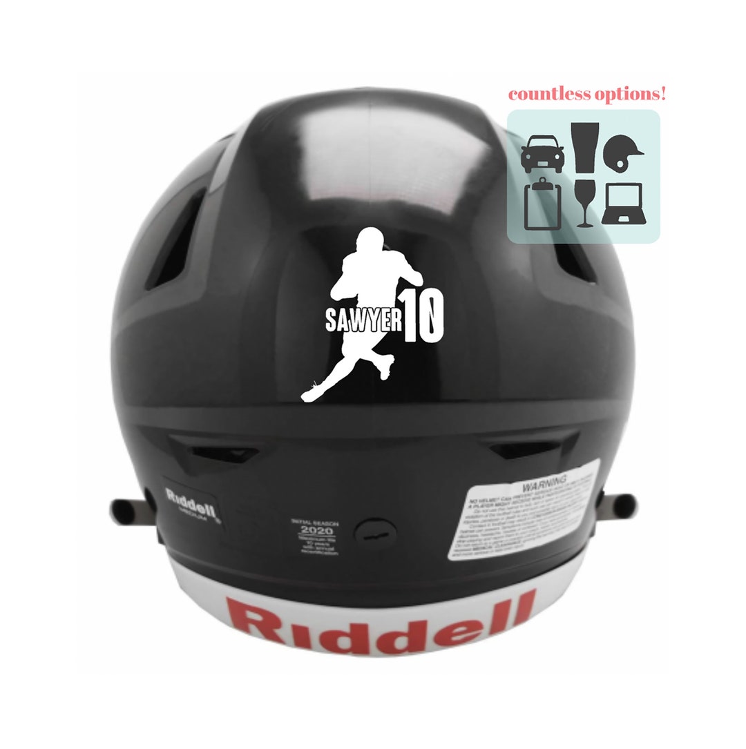 Custom Football Decal / Football Helmet Decal / Football Player Decal ...