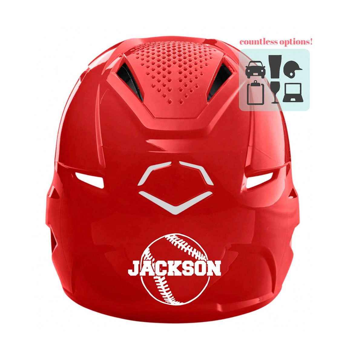 Custom Baseball Decal / Baseball Helmet Decal / Baseball - Etsy