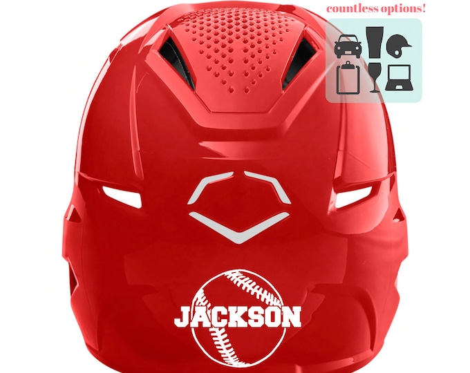 Custom Baseball Decal / Baseball Helmet Decal / Baseball - Etsy