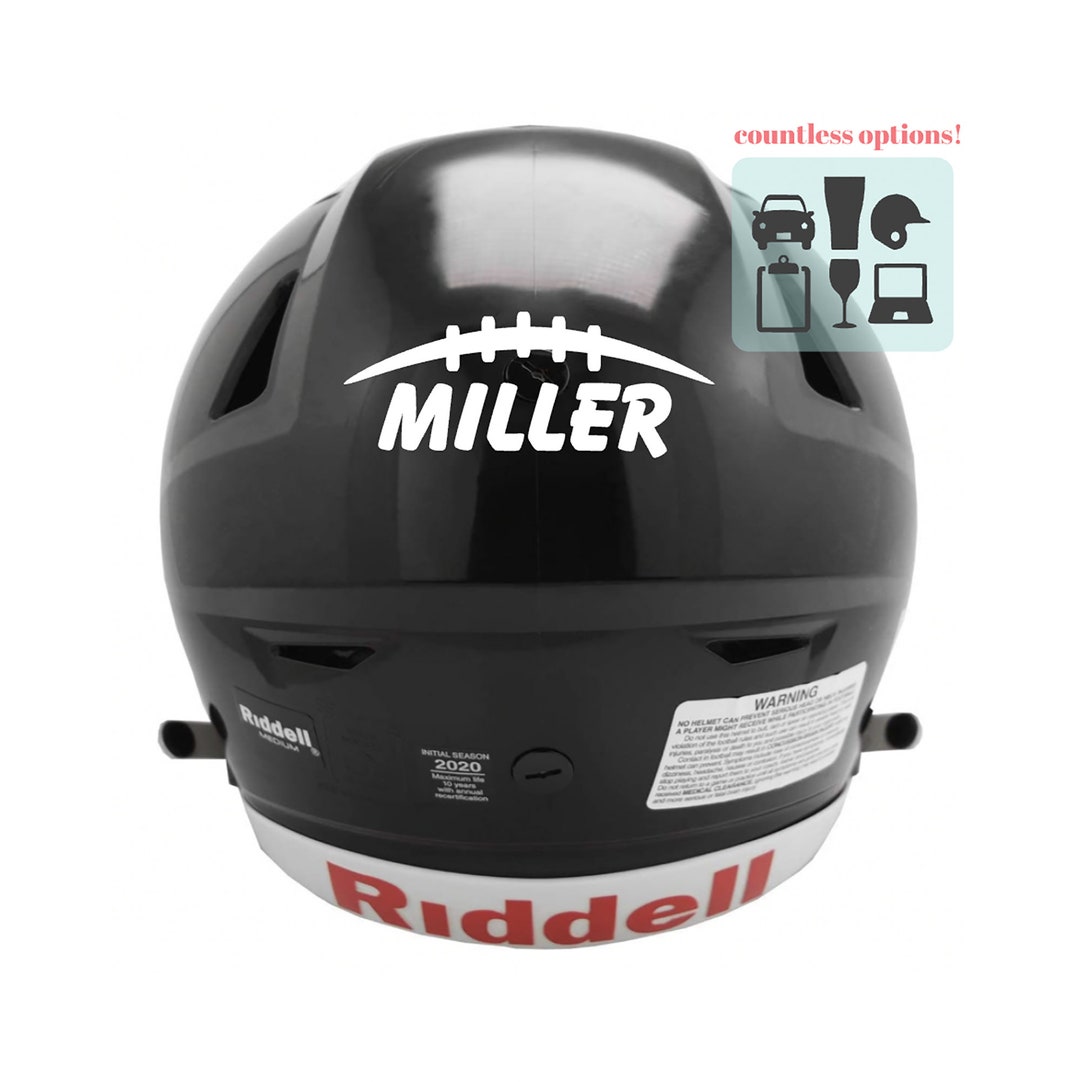 Custom Football Decal / Football Helmet Decal / Football Player Decal ...