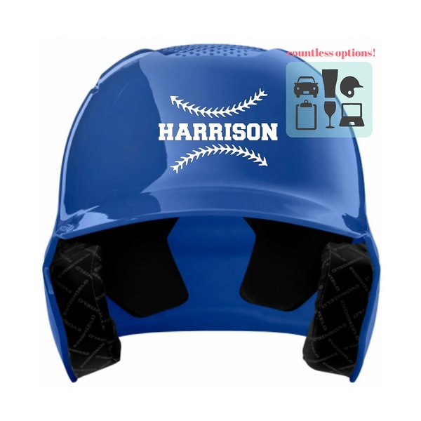 Baseball Name Decals - Etsy
