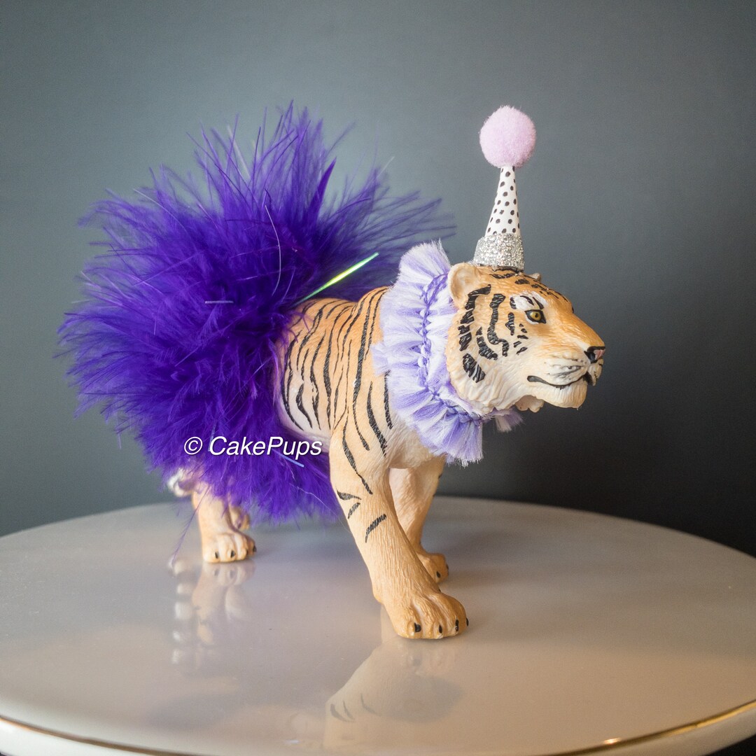 Tiger Cake Topper Zoo Animals Figurines Birthday Party Baby Shower ...