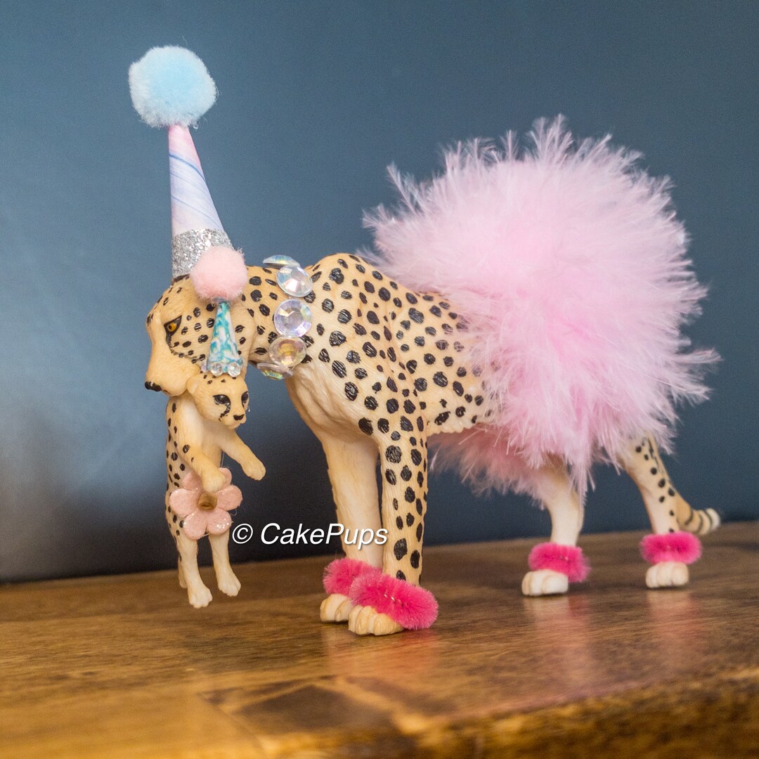Cheetah | Cake Topper | Figurine | Birthday Party | Baby Shower ...
