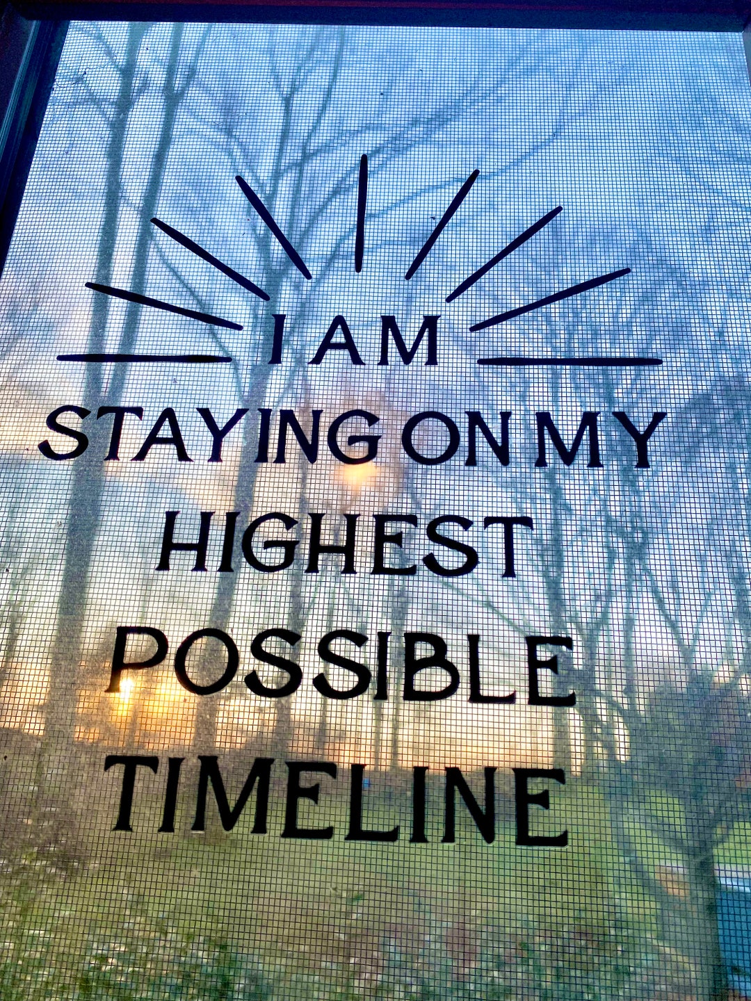 Positive Affirmation Mirror Sticker, Mirror Decal, Transfer Sticker ...