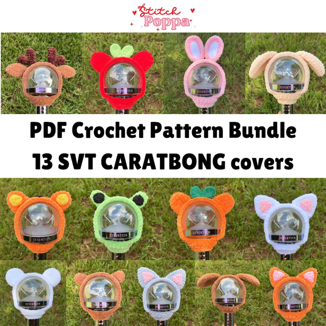 PDF Crochet Pattern Bundle | 13 Caratbong Covers | SVT K-pop Seventeen ...
