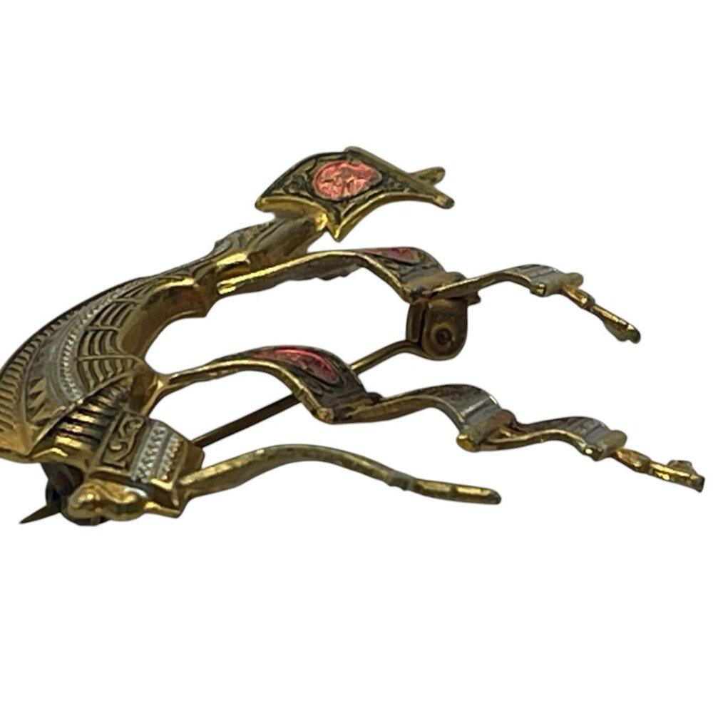 Vintage Pirate Ship Brooch Pin, Gold Color - Etsy