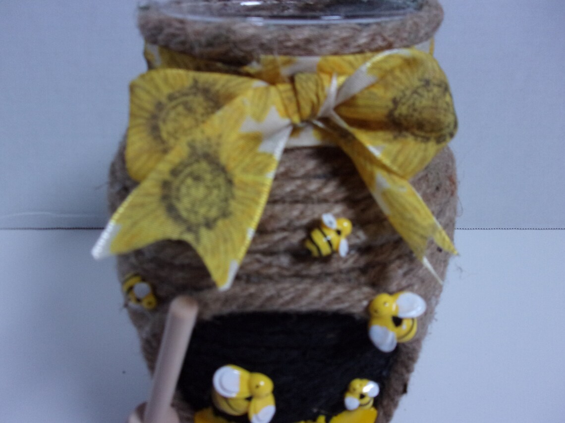 Hand Decorated Beehive Vase - Etsy