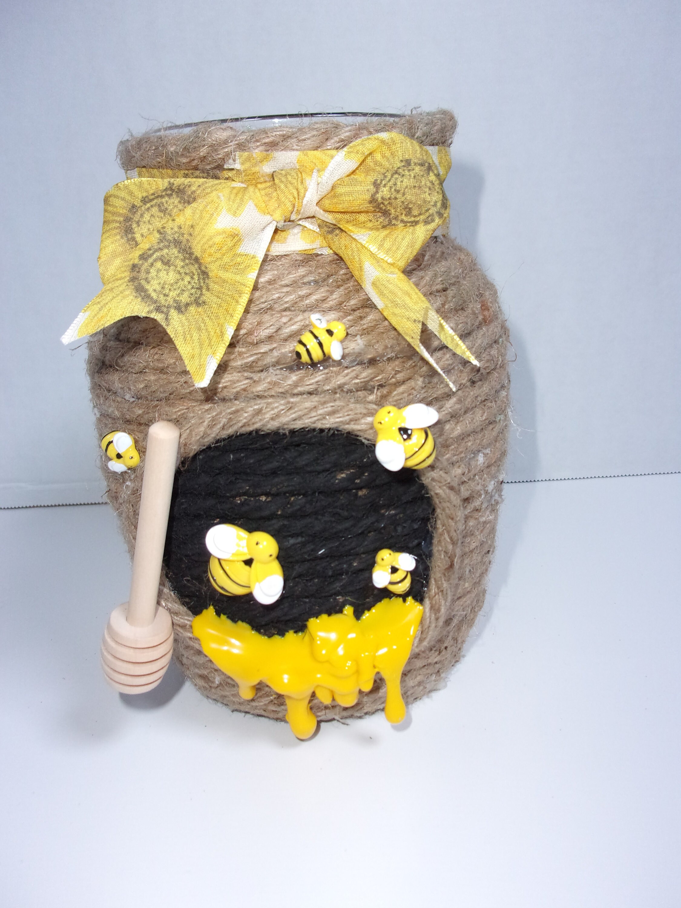 Hand Decorated Beehive Vase - Etsy