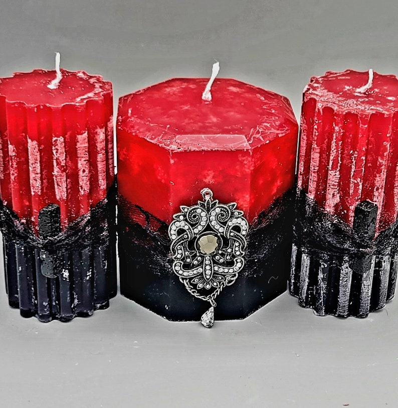 Cursed Pillar Candle Set by Wickywonders - Etsy