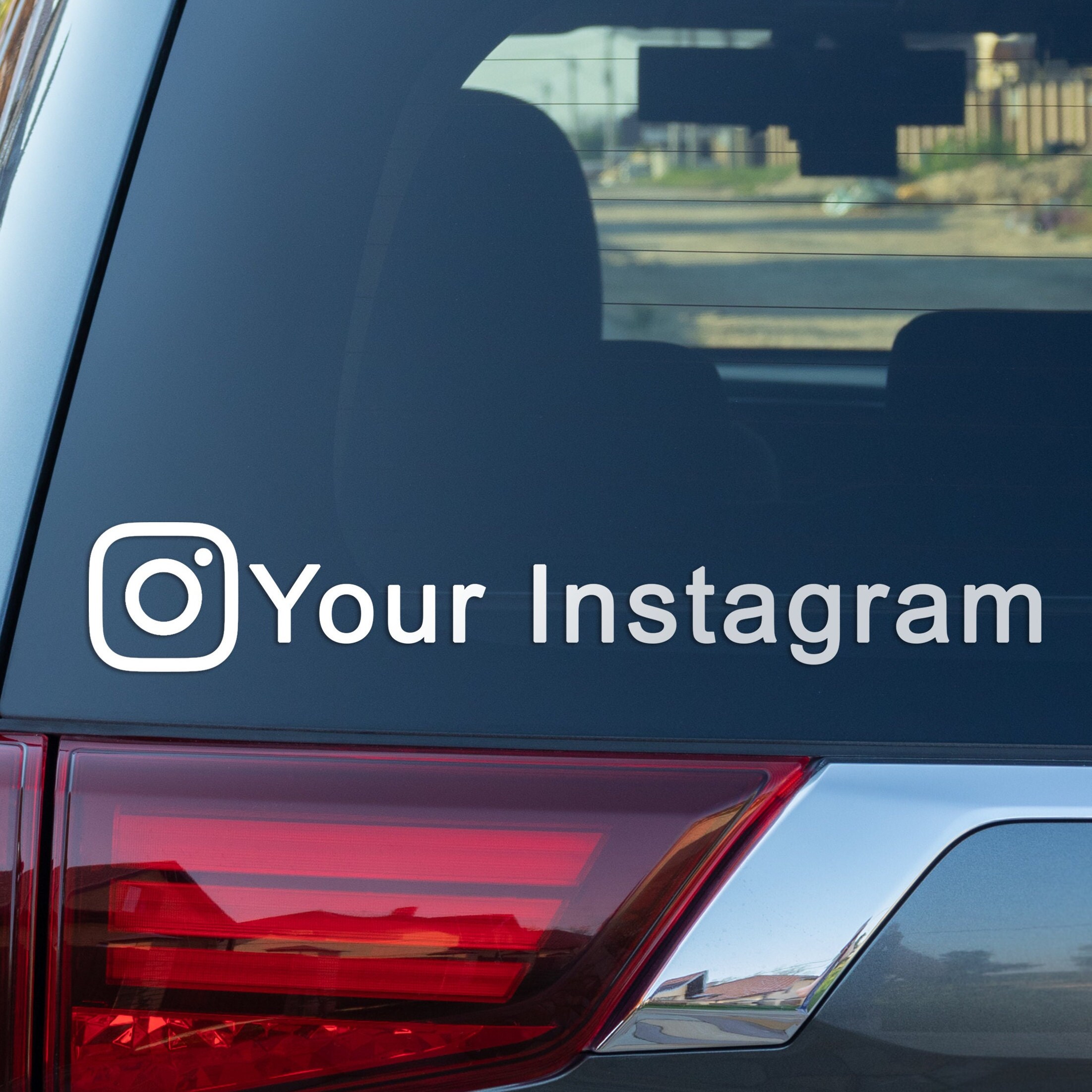 Custom Instagram Decal - Etsy