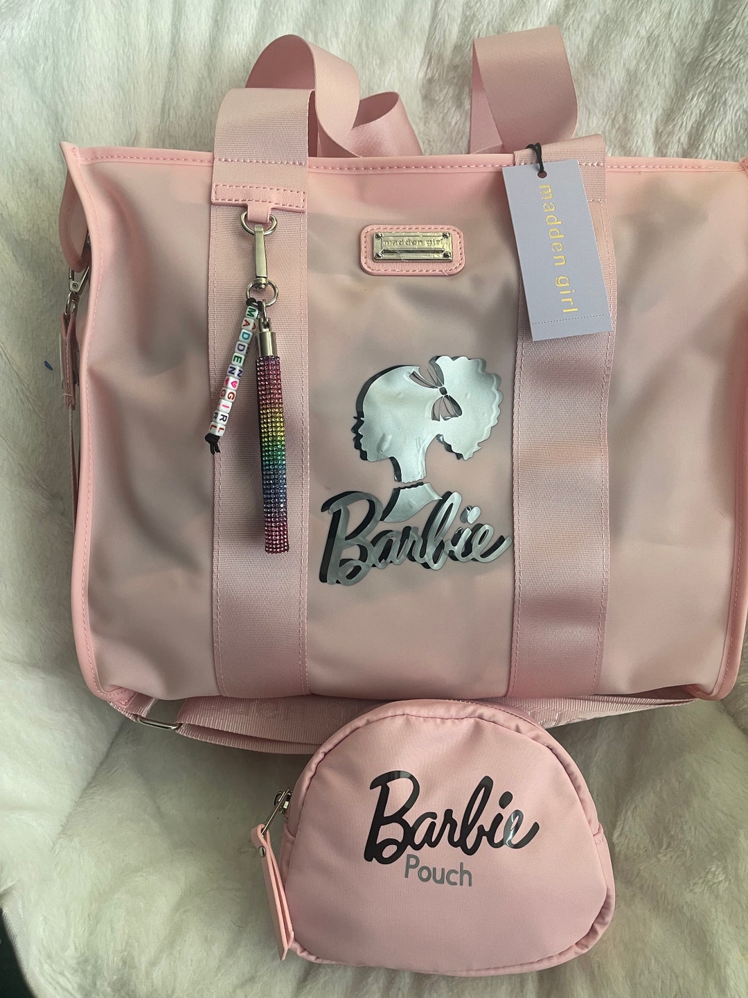 Large Custom Barbie Madden Girl Tote Bag With Pouch Personalized for ...