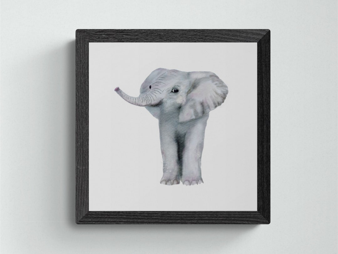 Elephant Printable Nursery Art, Safari Nursery Prints, Baby Elephant ...