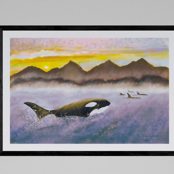 Large Metal Orca Wall Art - Etsy