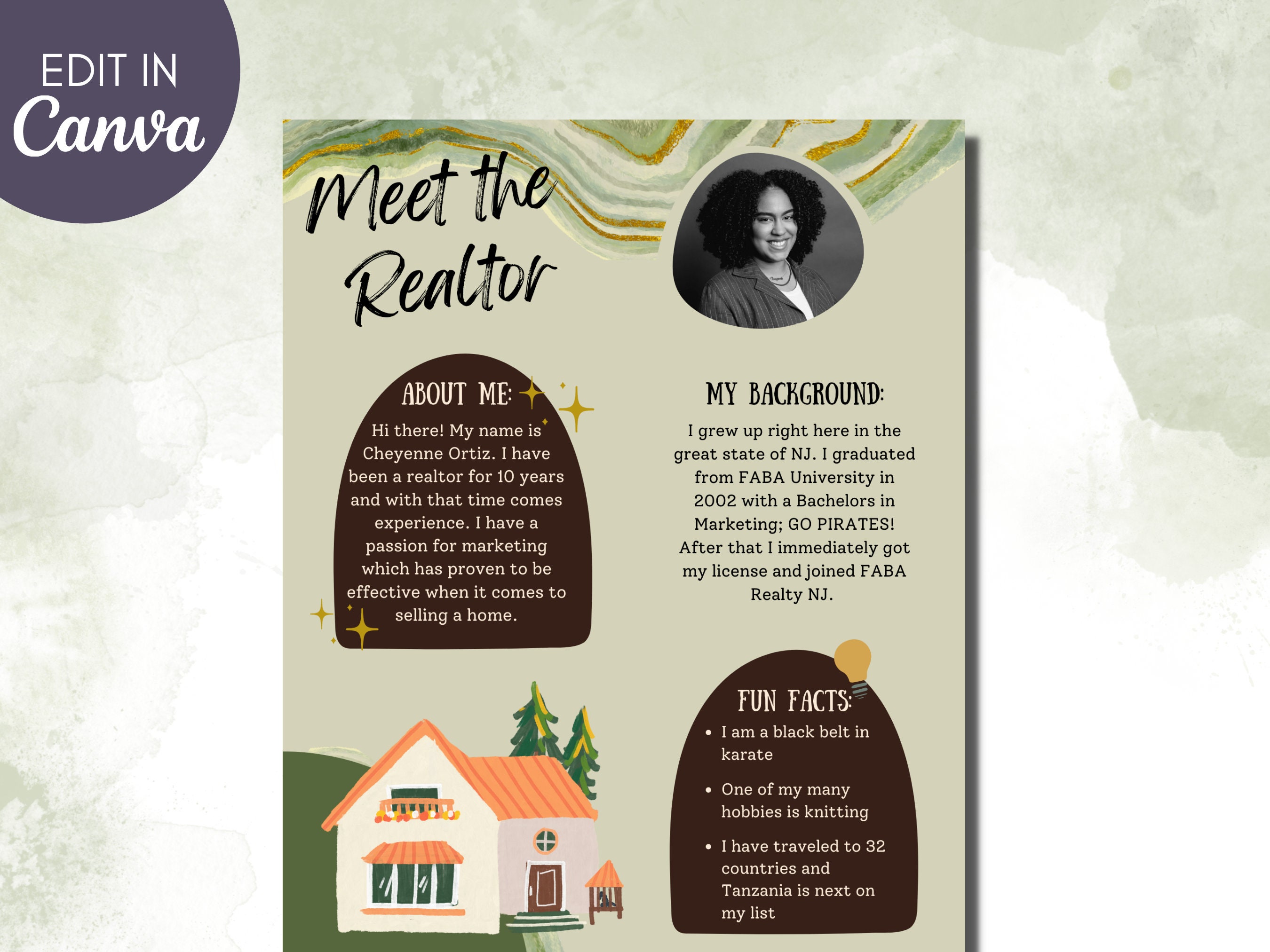 Meet the Realtor Introduction Sheet | New Client Intro| Real Estate ...