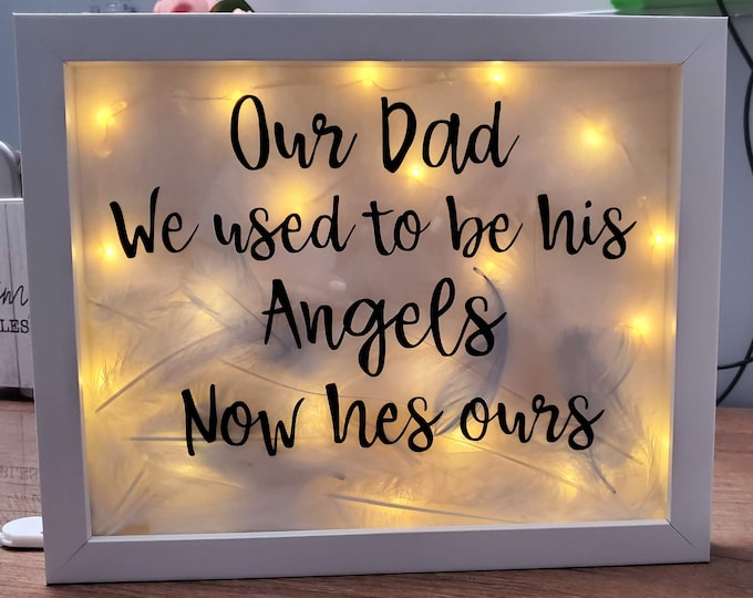 Memorial Shadowbox/ Shadowbox for Dad or Mom/ You Are My Angel ...