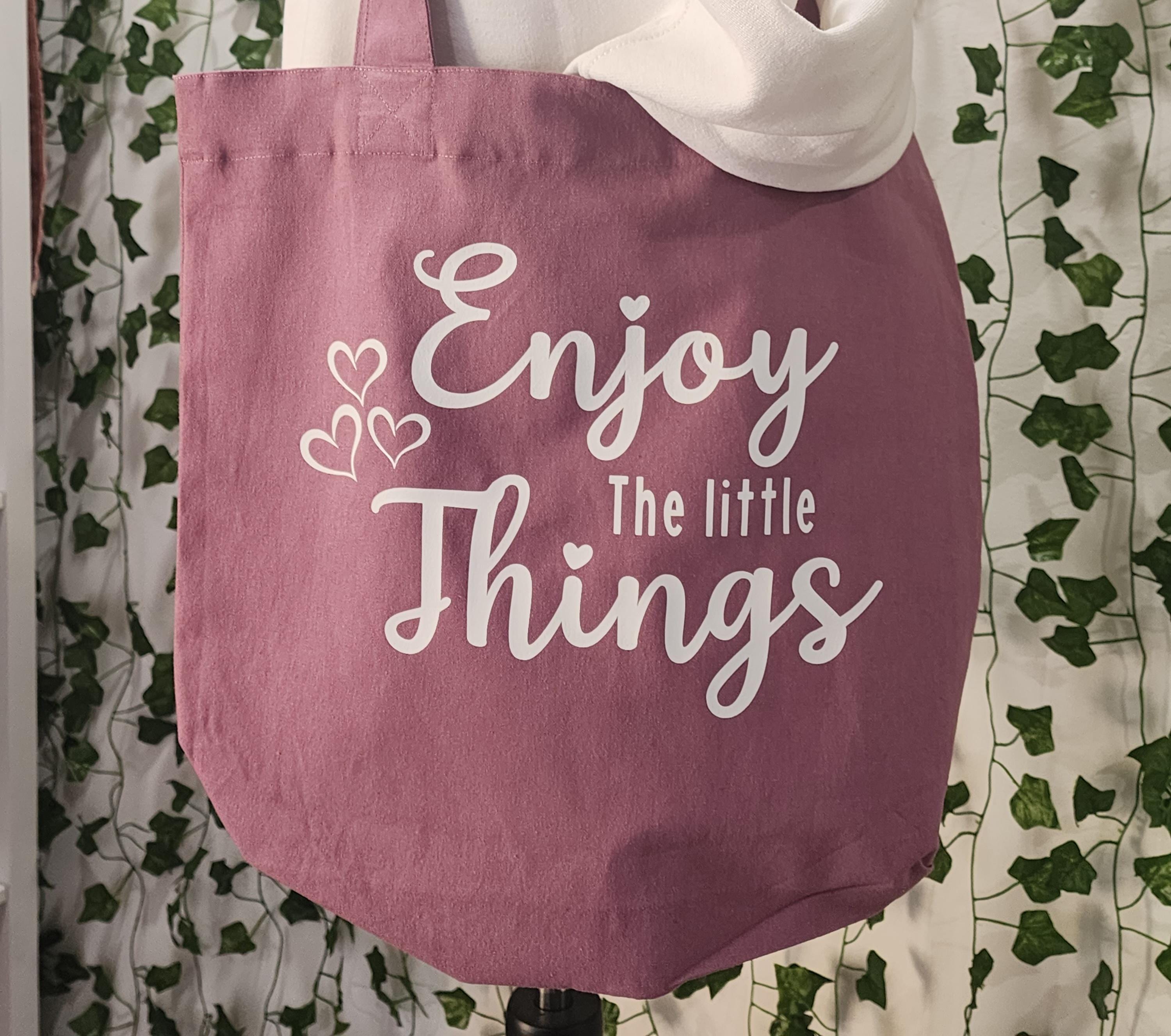 Canvas Tote Bag/ Custom Pink Tote Bag - Etsy