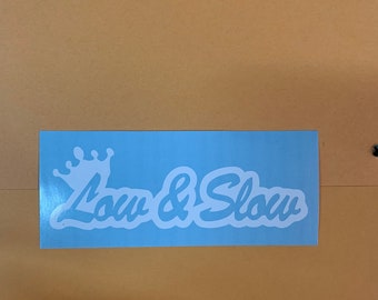 Low and Slow SVG, Tattoo Text PNG, Car Decal, Low & Slow Vector ...